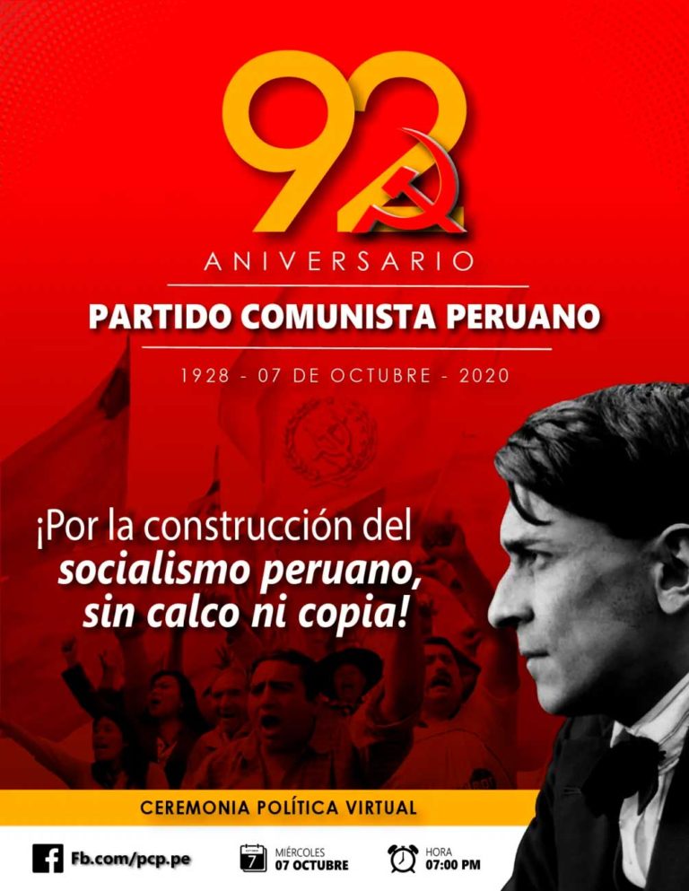Partido Comunista Peruano celebra 92° aniversario de fundación | Diario ...